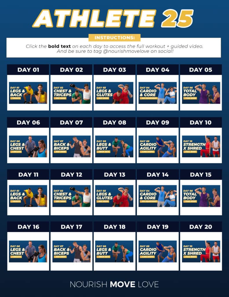Athlete Workout Program (Free Strength & Conditioning Plan PDF)