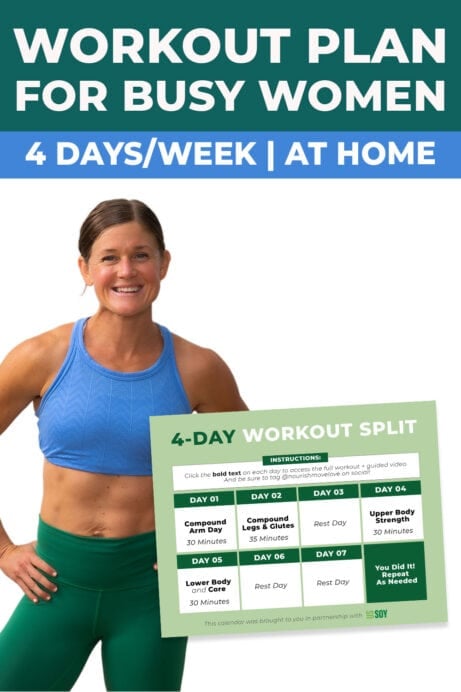 4-Day Workout Split to Build Strength (Free PDF)